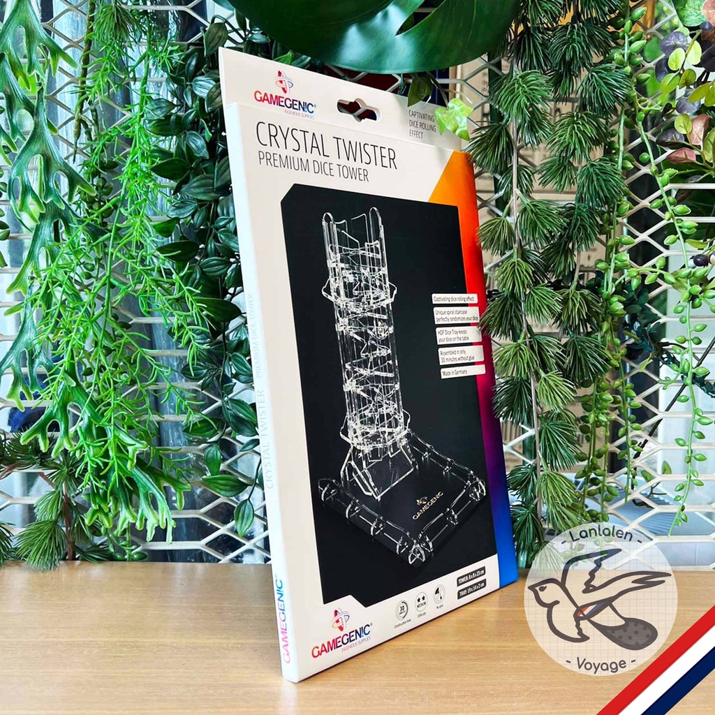 GAMEGENIC CRYSTAL TWISTER Premium Dice Tower and Tray ห่อของขวัญฟรี ...