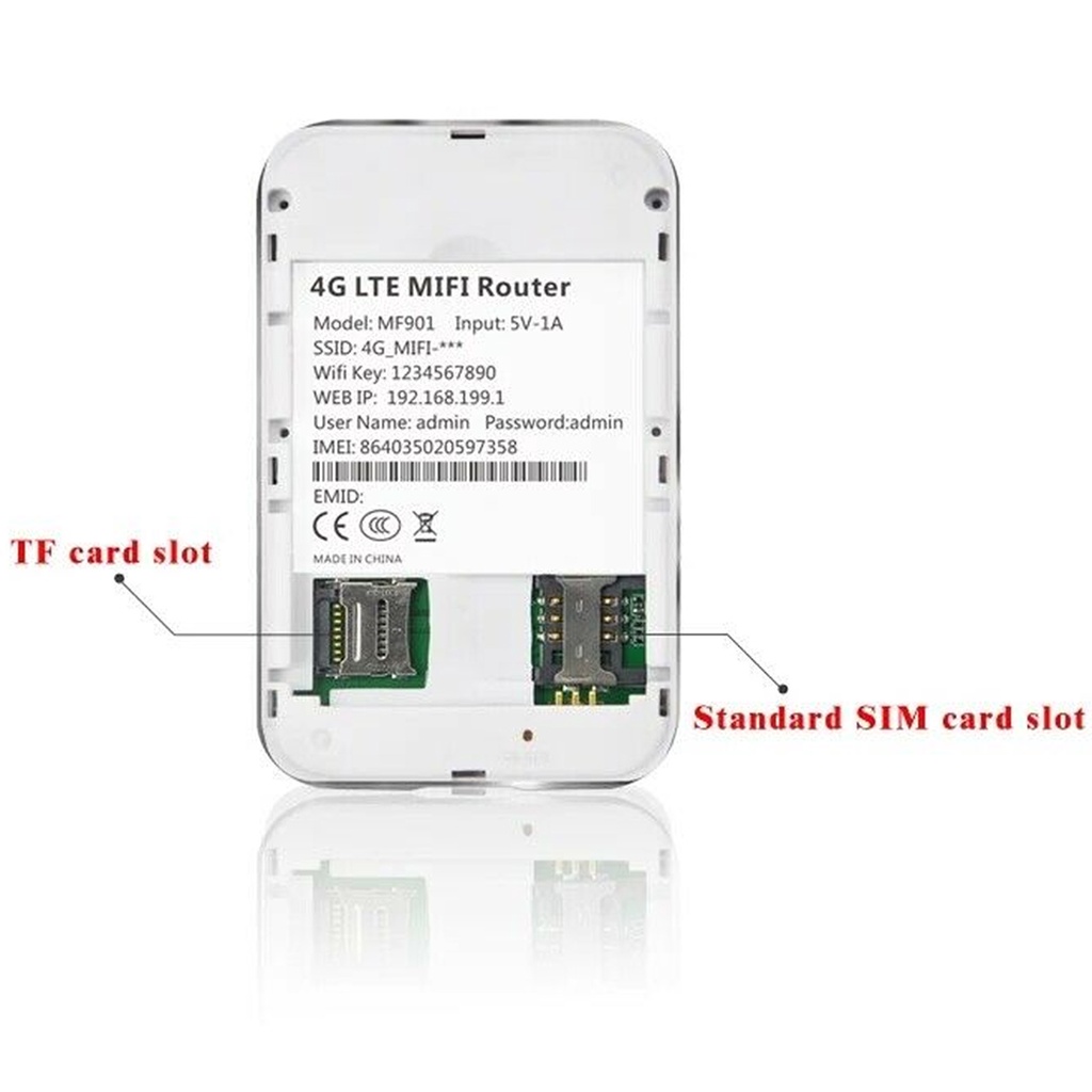 4G Lte Pocket Wifi Router Car Mobile Hotspot Wireless Home Networking ...