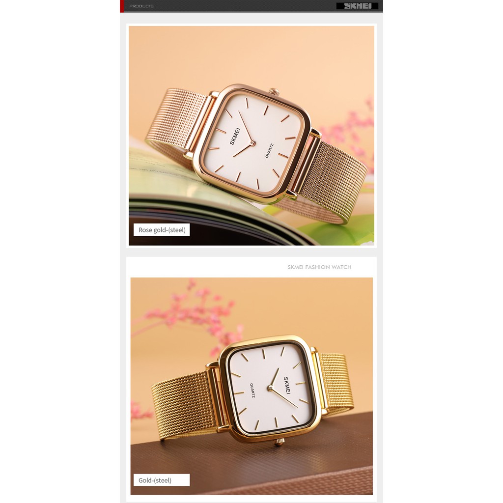 SKMEI Stainless Steel Watch Casual Simple Women Watches - skimei.th ...