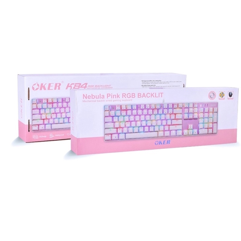 OKER MODELK84 RGB BACKLIGHT MECHANICAL KEYBOARD - sunantasriharun ...