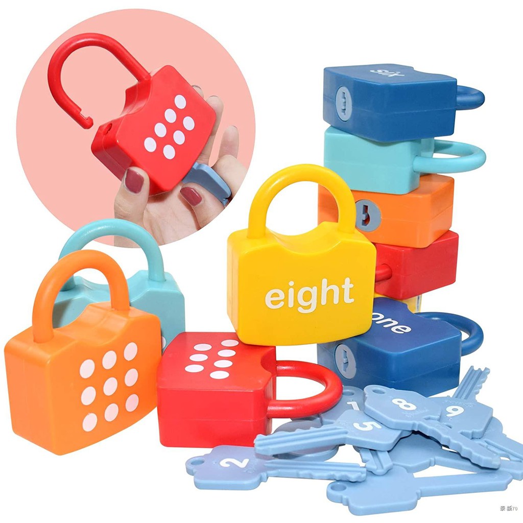 ♠Alphabet Lock Key Matching Educational Toys Locks with Keys Toys ...