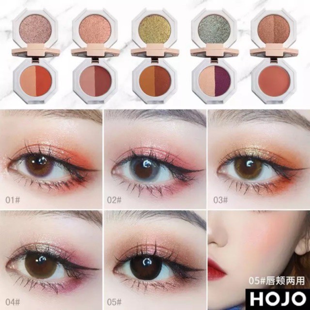 ┇8024(ใหม่/ของแท้) hojo novo 3 Colors Eyeshadow Palette อายแชโดว์หิน ...