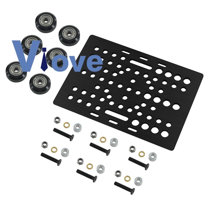ชุดแผ่น V-Slot Gantry 20-80 มม. พร้อมล้อ V-Slot Solid V POM สําหรับ ...