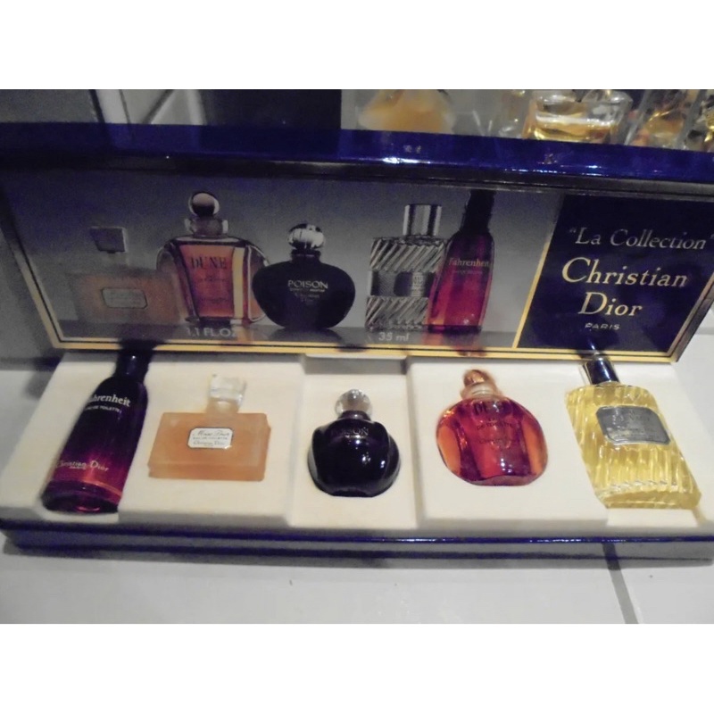 Christian Dior Vintage 1997 Miniature Box Set Poison Dune Fahrenheit ...