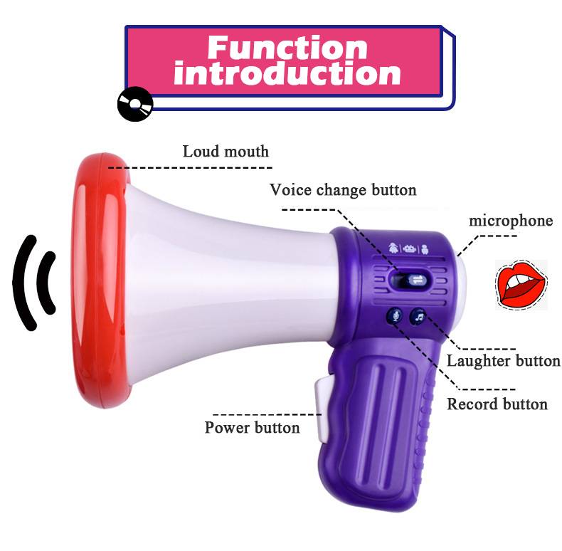 Big Mouth voice-changing Megaphone loudspeakers Handheld Voice Changer ...