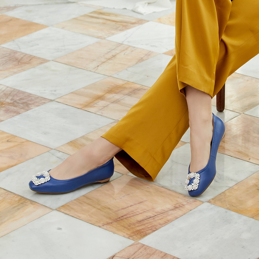 Soulmate Shoes รองเท้าหนังแท้ Mellow Mate in Marine Blue ...