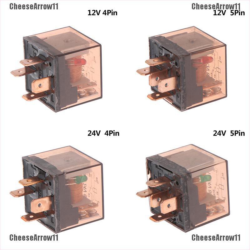 CheeseArrow Waterproof Automotive Relay 12/24V 80A 4/5Pin SPDT Car ...