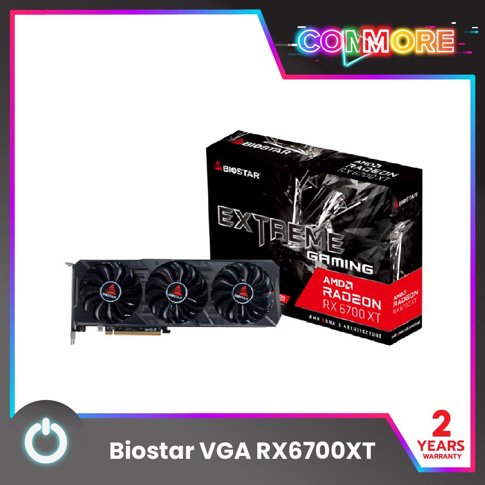 Biostar VGA RX6700XT - 12GB OC (การ์ดจอ) - commore_shop - ThaiPick