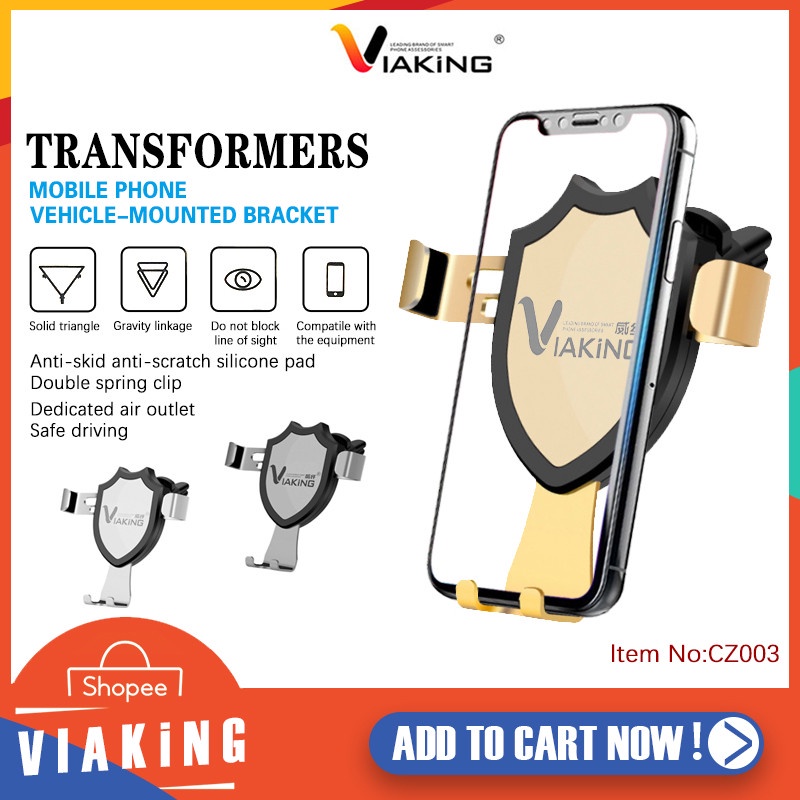 VIAKING ที่วางโทรศัพท์ในรถยนต์ ชาร์จได้ รองรับชาร์จไร้สาย WXCV01 Car ...