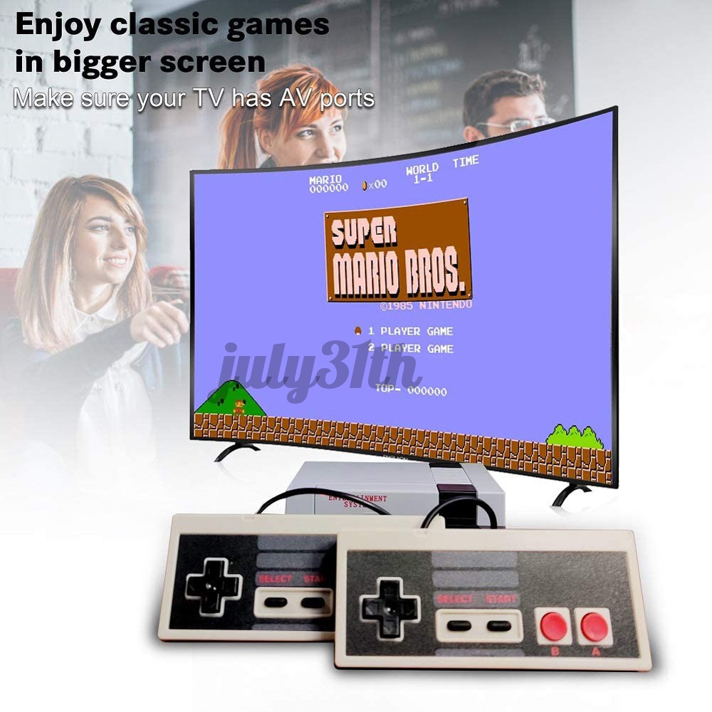 เกมส์คอนโซลขนาดเล็ก Built - In 620 Games And 2 Nes Classic Gamepads - july31th.th - ThaiPick