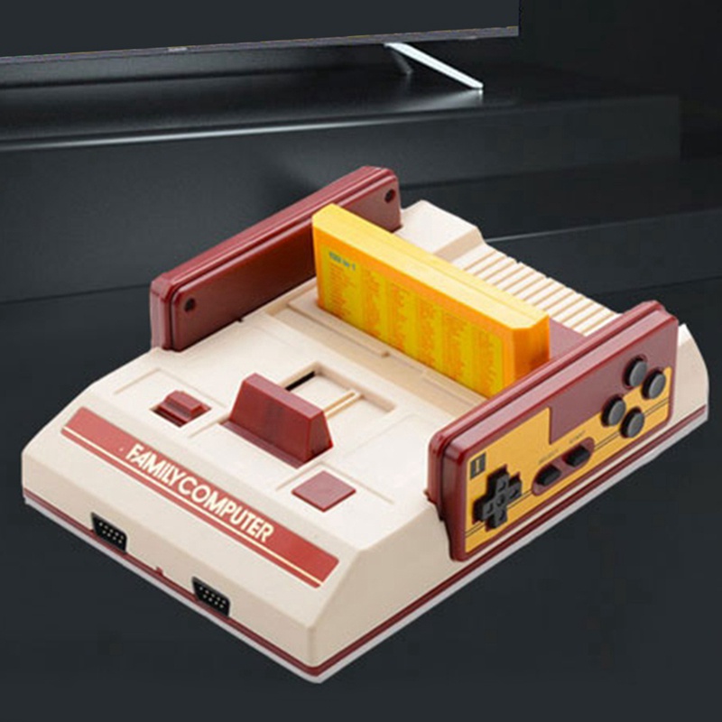 เครื่องเล่นเกมคอนโซล แบบพกพา สีแดง และสีขาว สําหรับ FC Video Game Free ...