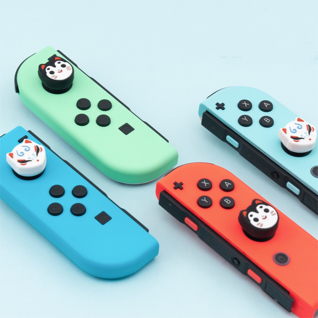 ฝาครอบปุ่มจอยสติ๊กสําหรับ Nintendo Switch Oled Ns Lite Joy-Con Controller 4 ชิ้น - xiaoyinren.th ...