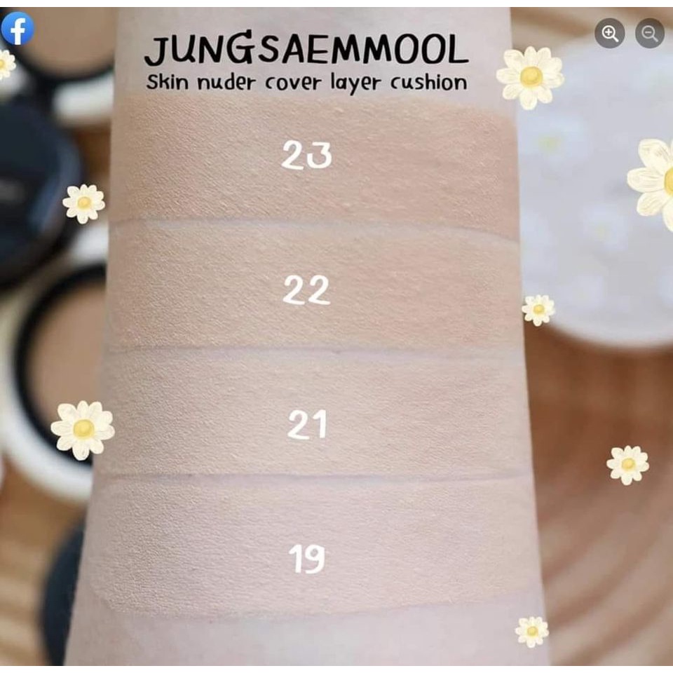 ถูก????แท้ ส่งไว????????รุ่นใหม่! JUNG SAEM MOOL SKIN NUDER COVER LAYER CUSHION SPF50+ / PA ...
