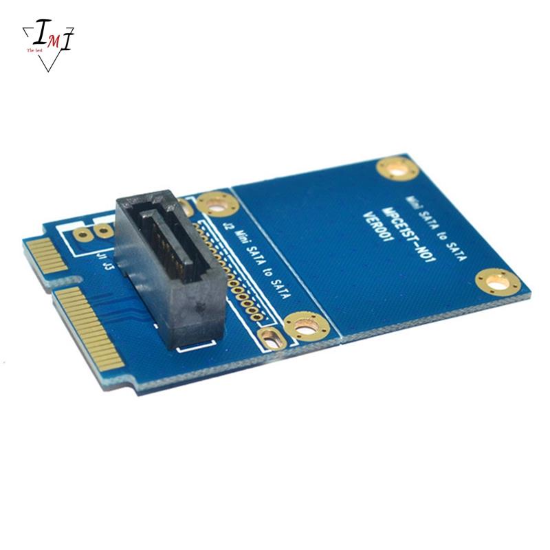 MSATA to SATA Adapter Card Motoard Mini PCIE to 7PIN SATA SSD Solid ...