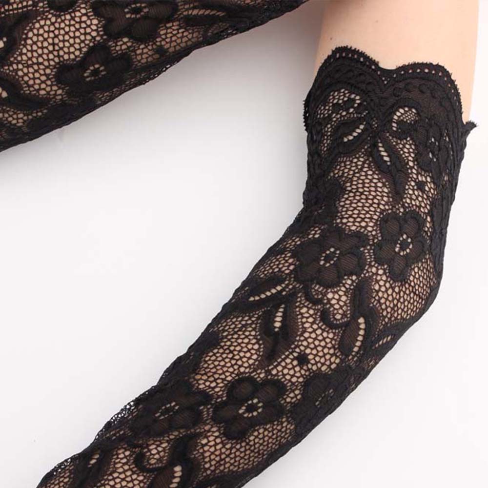 MENGXUAN Breathable Arm Covers Long Armguards Sleeve Cover Women Flower ...