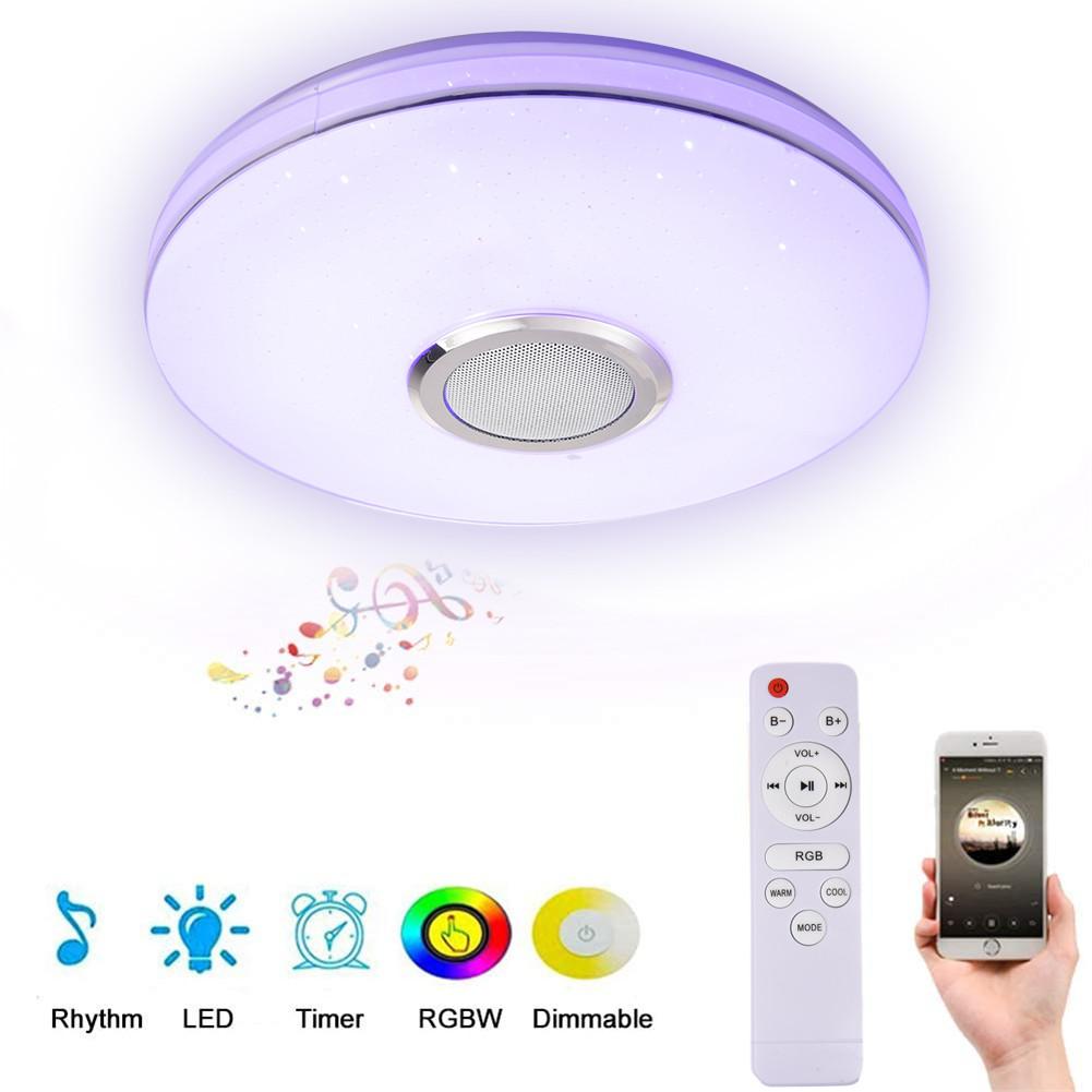 RGB LED Ceiling Light Dimmable 36W Music Light APP Bluetooth Remote ...