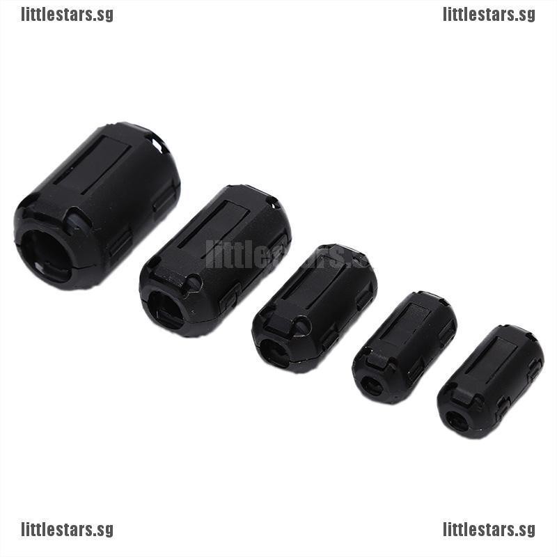 LUV 20 Clip-on Ferrite Ring Cable Clips Core RFI EMI Noise Suppressor ...