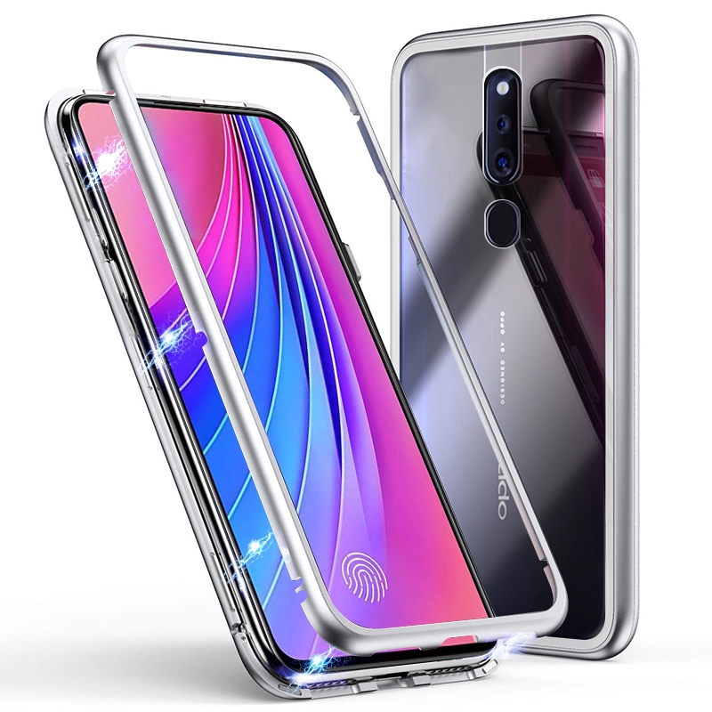 เคส Casing OPPO F11 F9 Pro F7 A5 A9 A31 2020 Magnetic Metal Frame ...