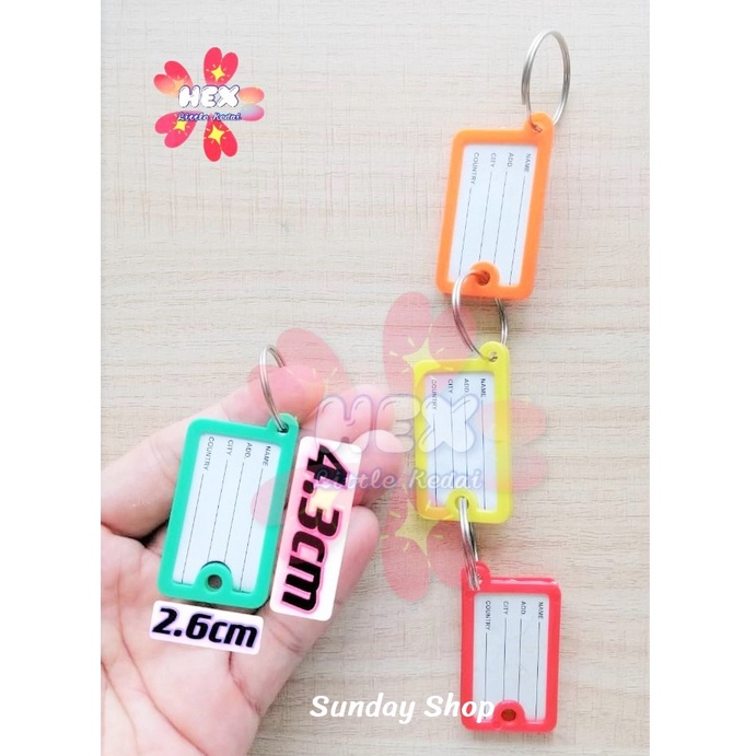 Key Tag Key holder ID Label Key Chain (à¹ à¸žà¹‡à¸„ 12 à¸­à¸±à¸™) à¸„à ...