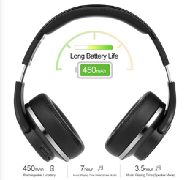 SODO MH5 Bluetooth Headphone Twist-out Speaker Bluetooth 4.2 2 in 1 ...