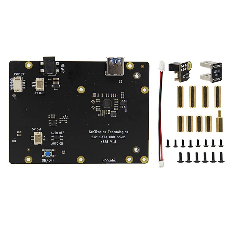 For Raspberry Pi 4 SATA SSD Kit, X825 V1.5 2.5 Inch SATA HDD/SSD ...