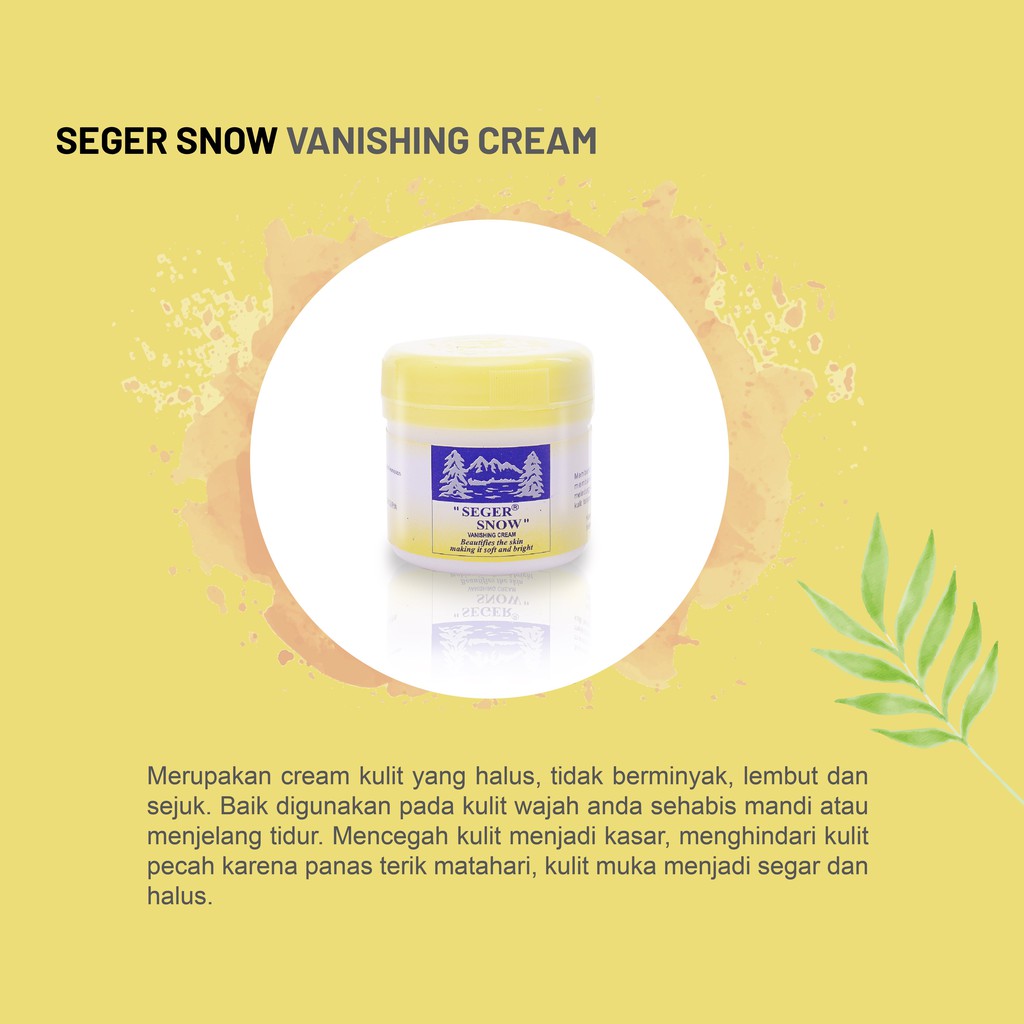 Seger Snow Vanishing ครีมบํารุงผิวหน้า 35กรัม 5ชิ้น ...