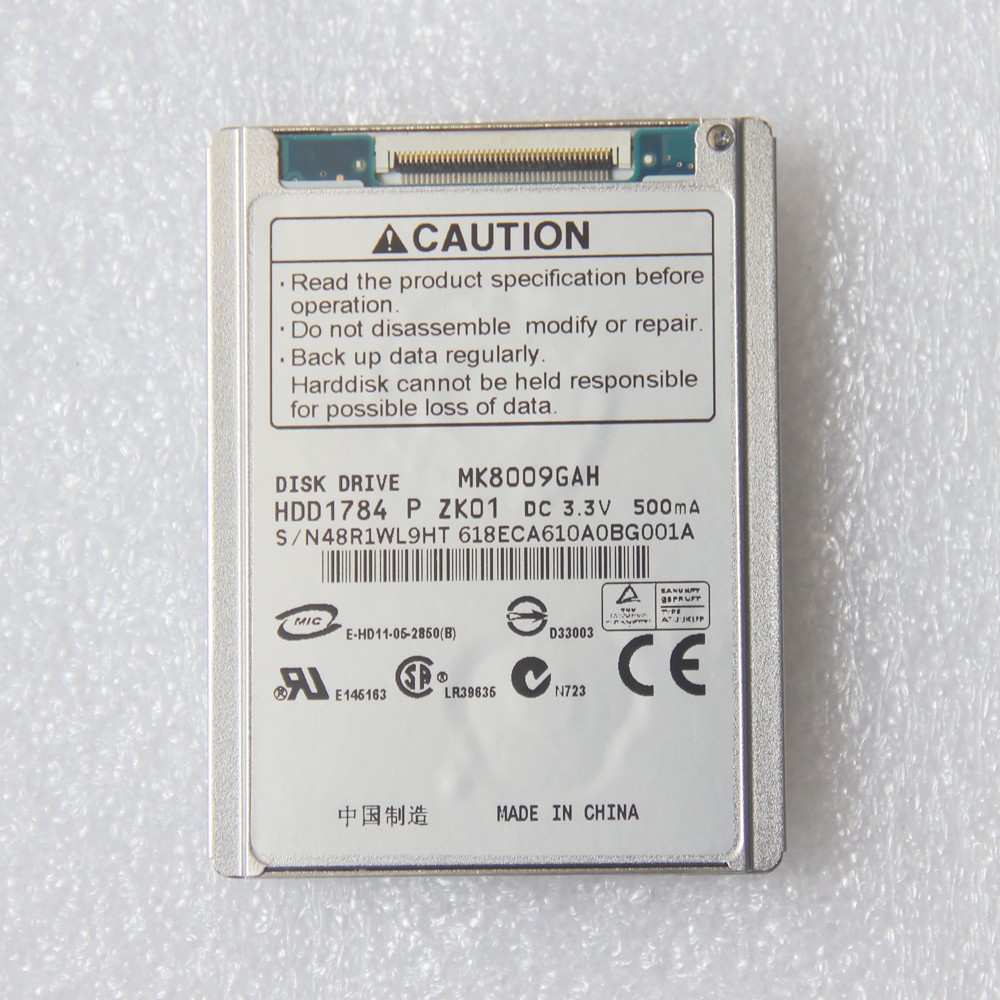 NEW 1.8" MK8009GAH 80GB ZIF HARD DRIVE PATA ZIF FOR DELL Latitude XT ...