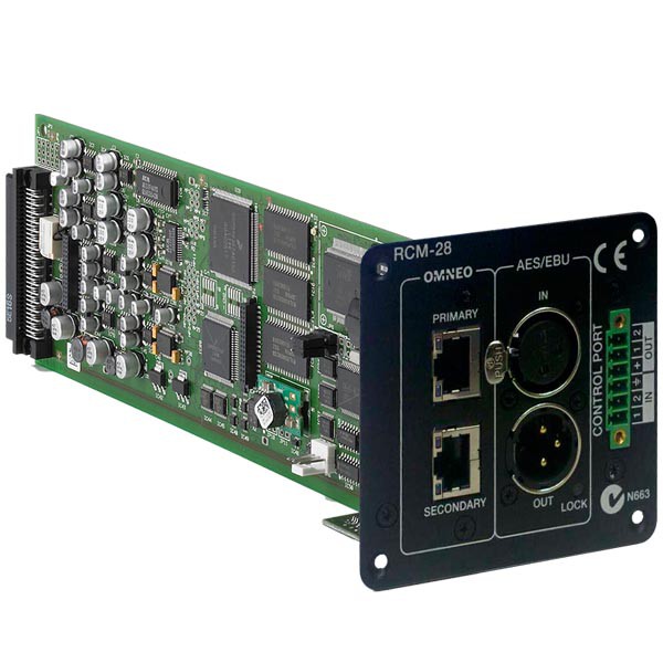 EV RCM-28 โมดูลเครือข่าย OMNEO และ DSP สำหรับแอมป์รุ่น TG5 / TG7 ...
