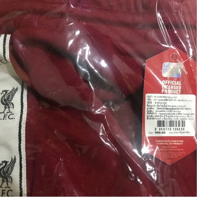 LIVERPOOL FOOTBALL CLUB Ribbon กางเกงลำลองขายาวผู้ชาย ลิขสิทธิ์แท้จากก ...