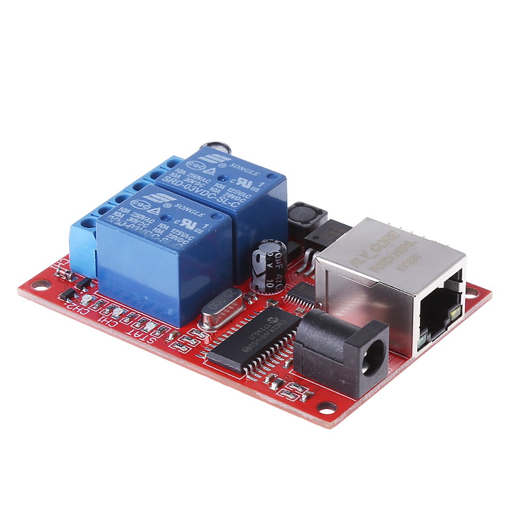 บอร์ดโมดูล LAN Ethernet 2 Way Relay - zzzone.th - ThaiPick