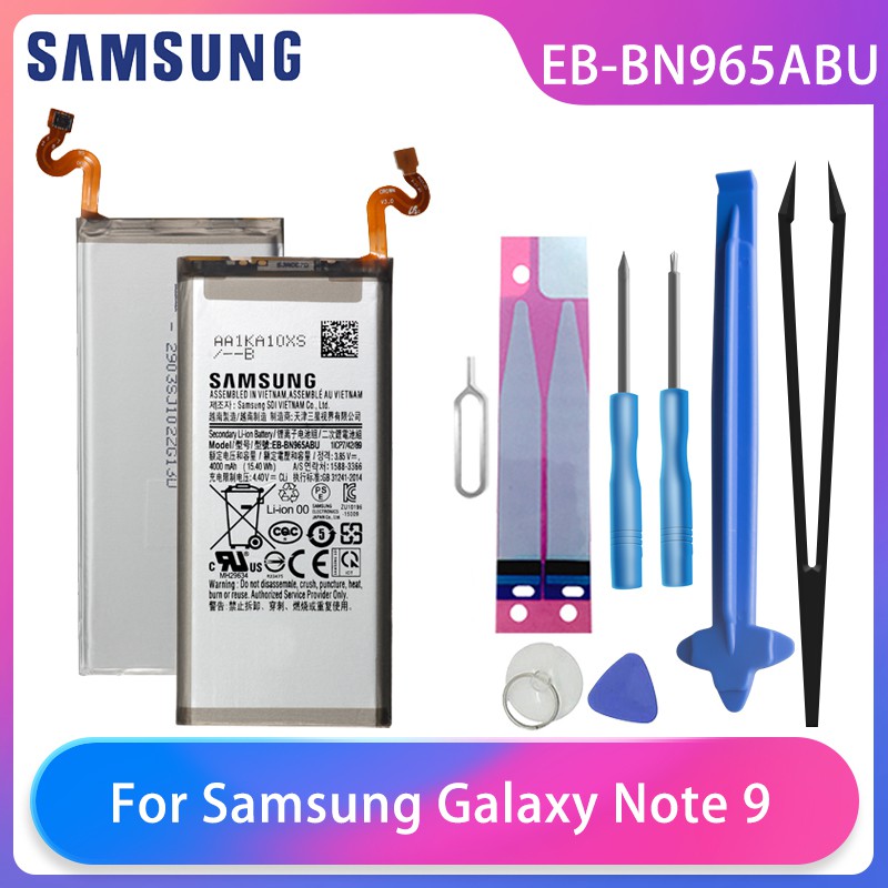 แบตเตอรี่โทรศัพท์มือถือOriginal Samsung Galaxy Note9 Note 9 SMN9600 ...