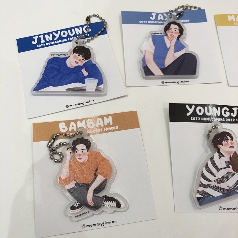 พวงกุญแจ ก็อตเซเว่น got7 keychain homecoming 2022 mark jayb bambam ...