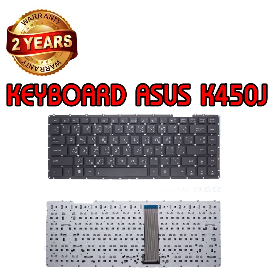 รับประกัน 2 ปี KEYBOARD ASUS K450J คีย์บอร์ด เอซุส K450JN K450JF X450J ...