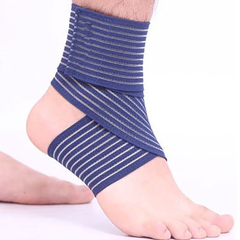 Elastic Ankle Support Foot Compression Wrap Bandage Brace with Velcro ...