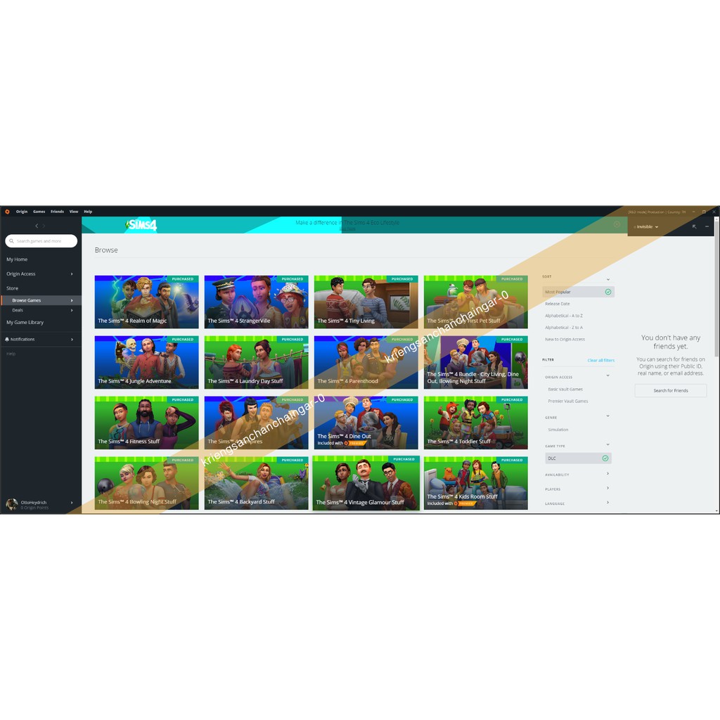 The Sims 4 ID Origin - primeval147 - ThaiPick