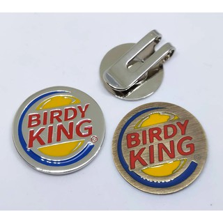 Golf Ball Marker BOGEY KING BIRDY KING Golfaholic Magnetic Hat Clip ...