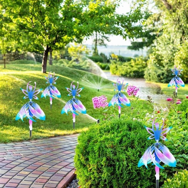 Cute Ballet Elves Windmill Garden Decoration Gift Decoration Bicycle ...