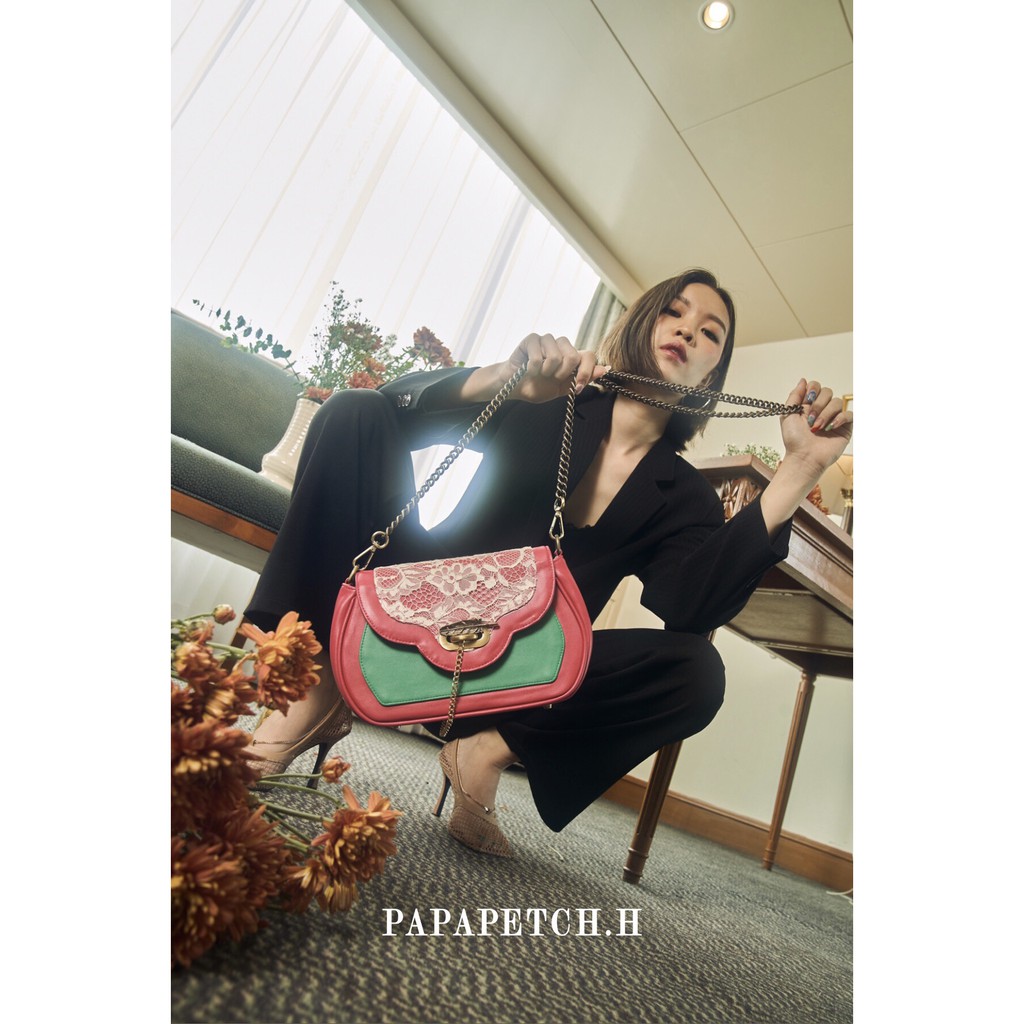 Papapetch - Wildflower lace bag กระเป๋าถือ - papetch - ThaiPick
