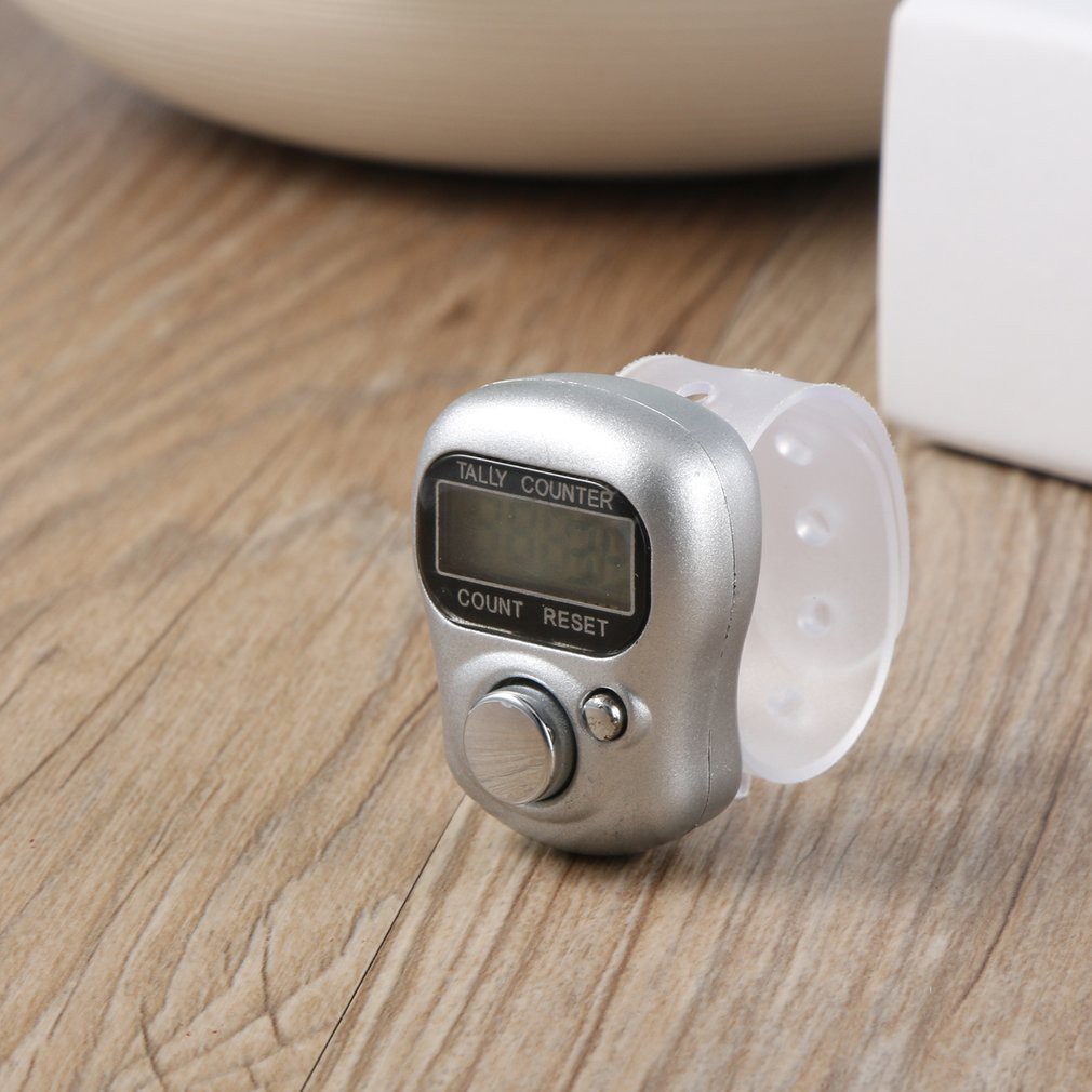 Mini 5-Digit LCD Electronic Digital Finger Hand Held Ring Tally Counter ...