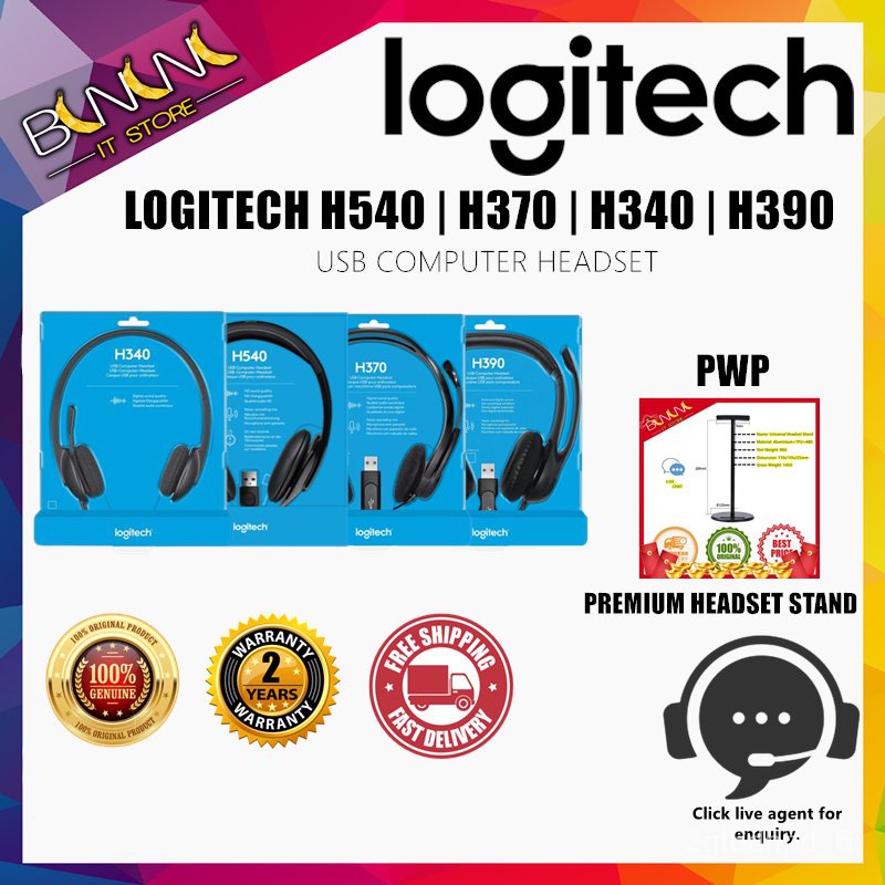 13Ot Logitech H340 H390 H370 I H540 USB COMPUTER HEADSET - 2gt6dhpd_6 ...
