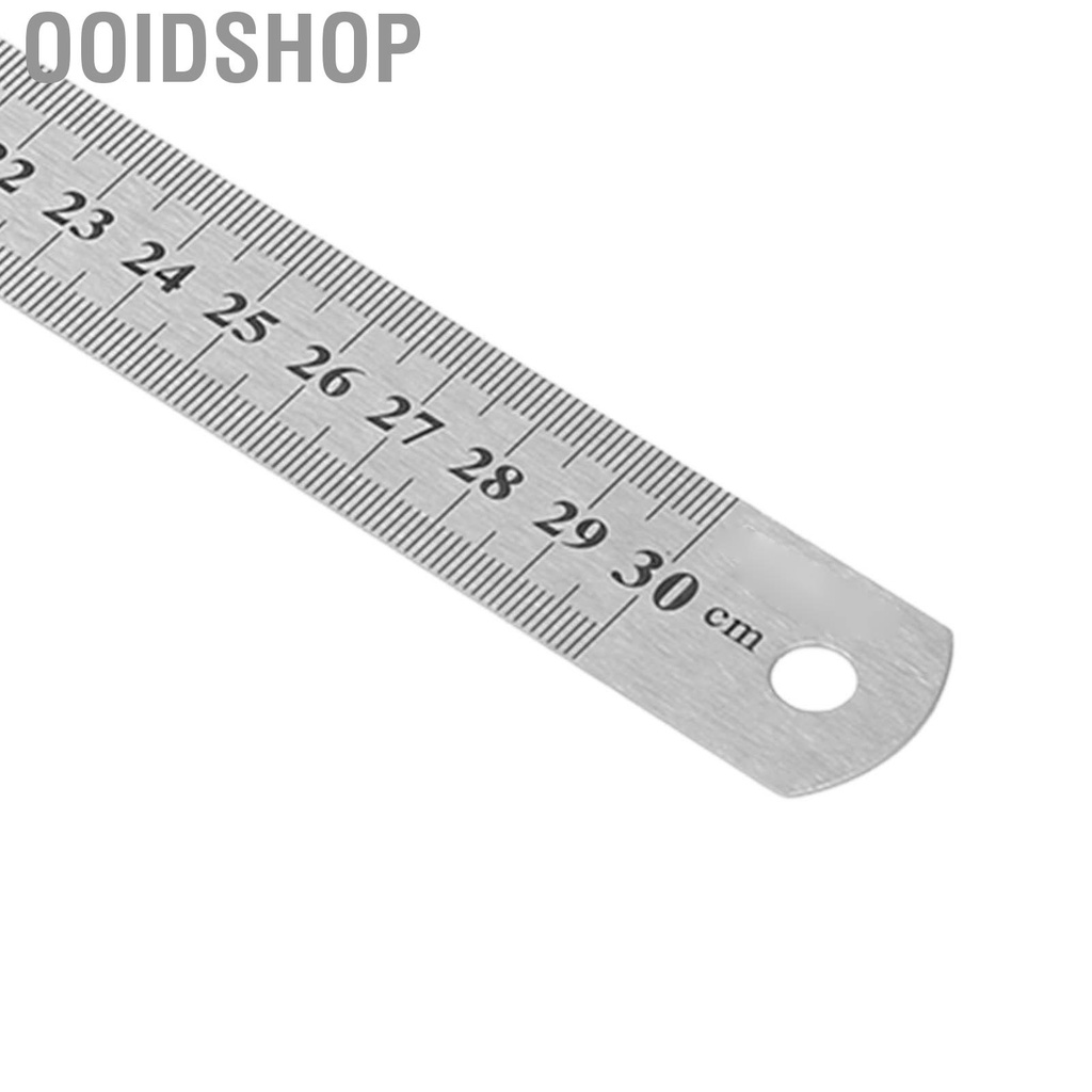 Ooidshop 30cm Ruler Measurable Length Clear Scale Accurate Stainless ...