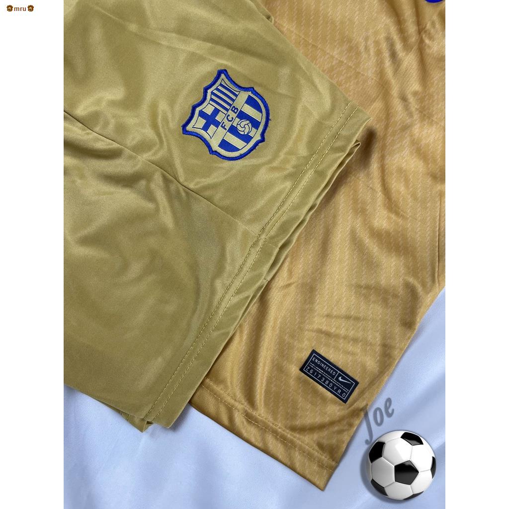 จัดส่งจากกรุงเทพชุดบอล Barcelona (Gold) เสื้อบอลและกางเกงบอลผู้ชาย ปี ...