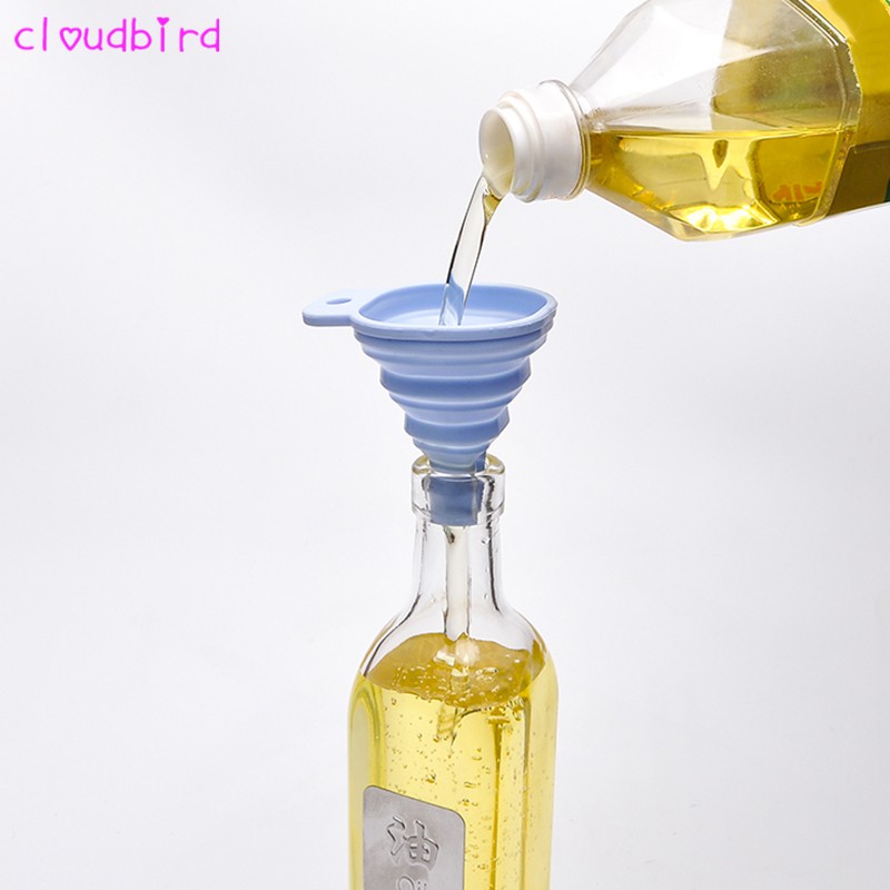 ★♈★ Silicone Square Funnel Telescopic Refueling Funnel Household Wine ...