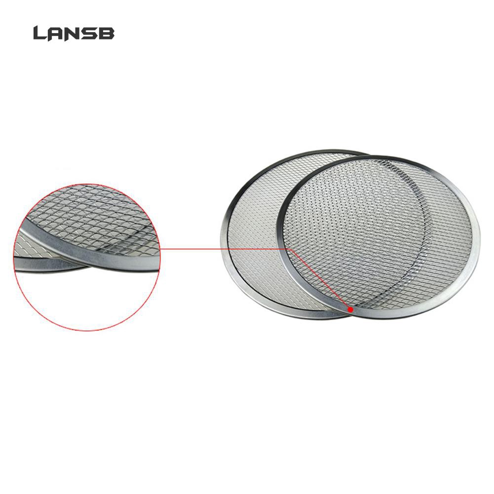 ★SS Aluminum Thicken Non-stick Net Round Pizza Mesh Pan Baking Tray ...