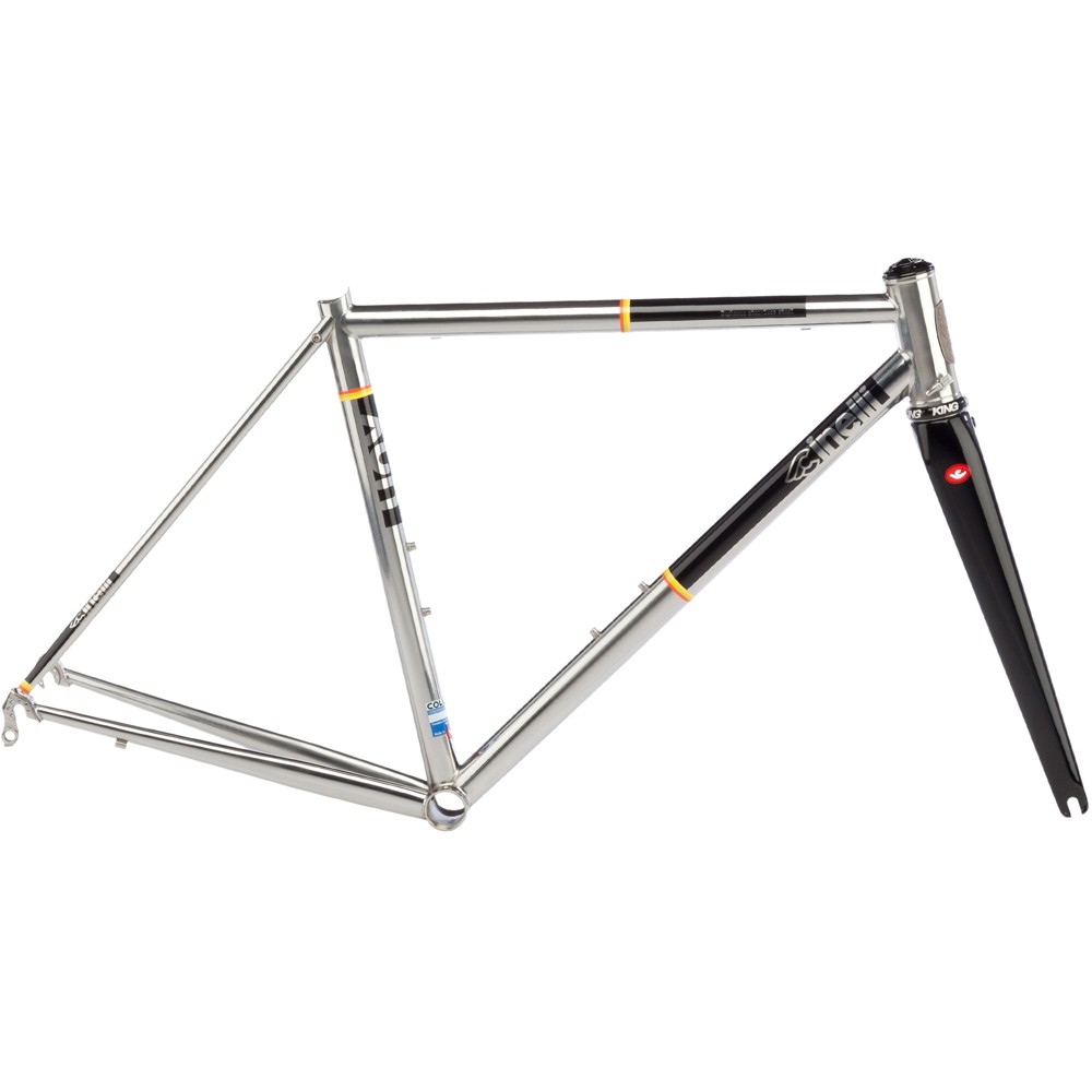 เฟรมเสือหมอบ Cinelli XCR เฟรมสแตนเลส ตะเกียบคาร์บอน size M 50 cm ...