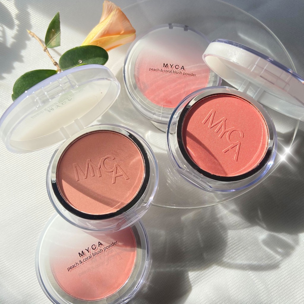 PEACH&CORAL POWDER BLUSHER MYCA (ไมก้า) บลัชออน มี 4 สีให้เลือก ...