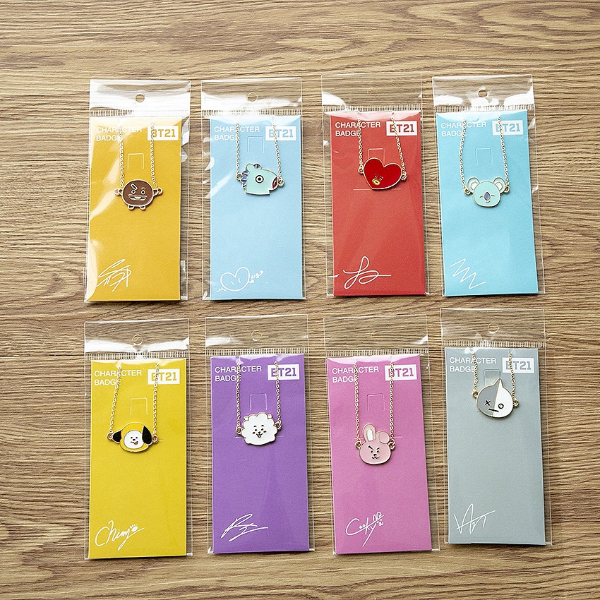 KPOP BTS BT21 Caron Metal Bracelet Hand Chain Gold Charm | Shopee Thailand