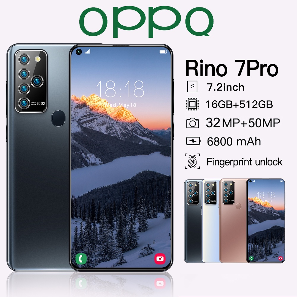 TOPโทรศัพท์มือถือ Rino7 โทรศัพท์ 16512G สมาร์ทโฟน Android โทรศัพท์ ...