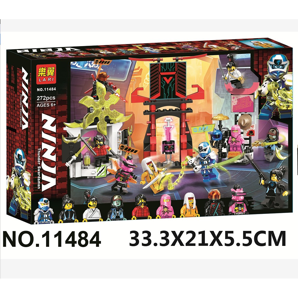 Lari บล็อคตัวต่อนินจา Player Market 11484 ของเล่นสําหรับเด็ก 71708 ...