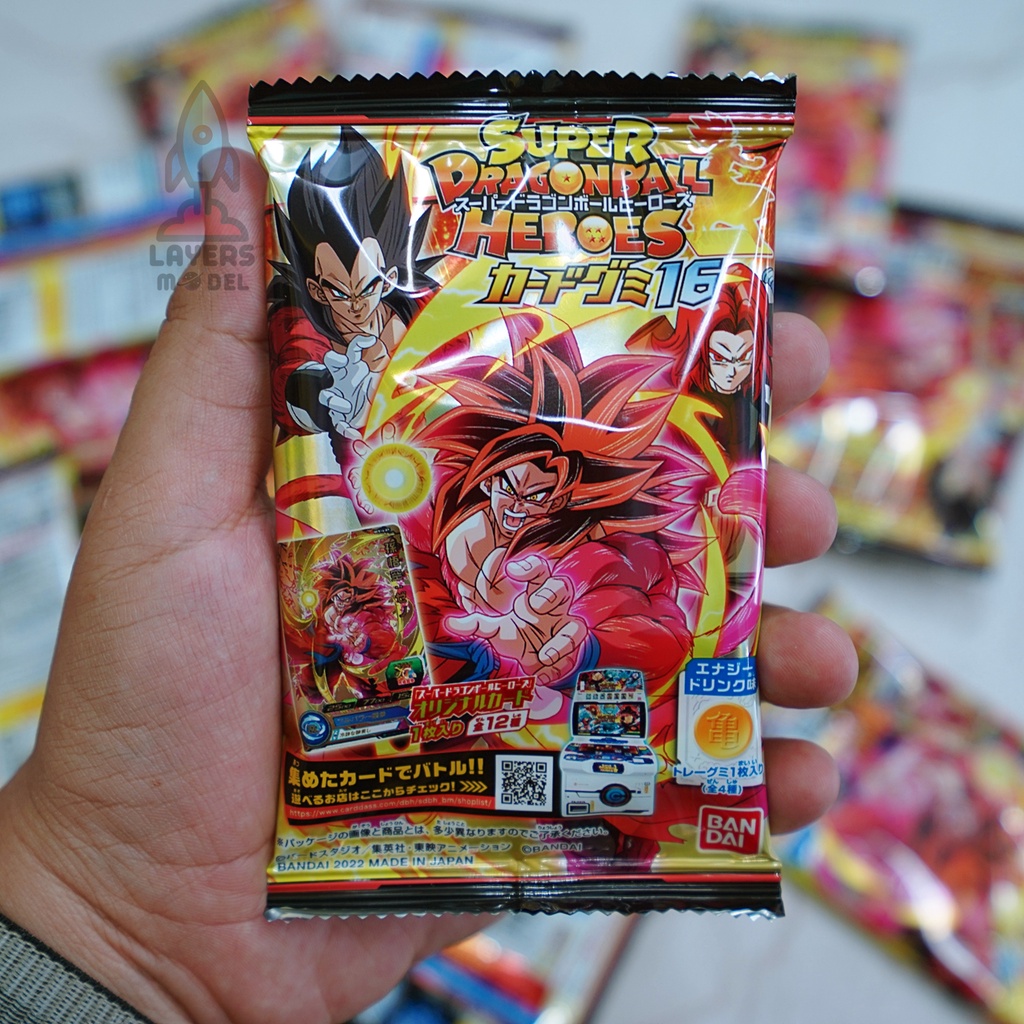 Dragon Ball Super HERO Card Gummy (16) ขนม+การ์ด หมดอายุ ปี66 การ์ด ...
